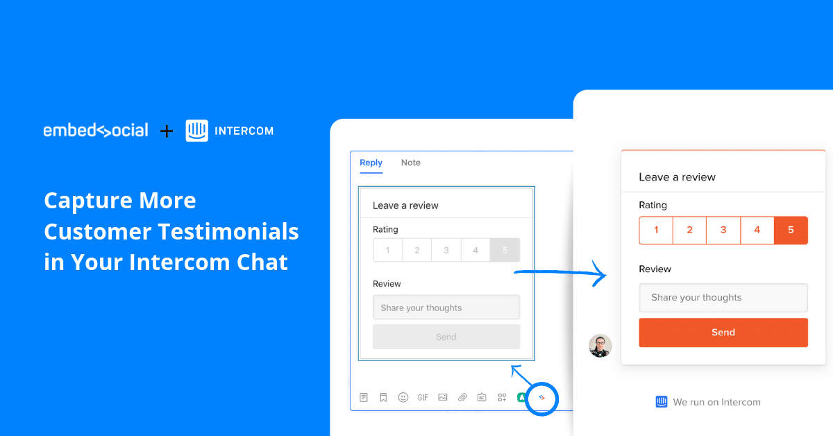 Collect Customer Testimonials in Intercom Chat With EmbedSocial