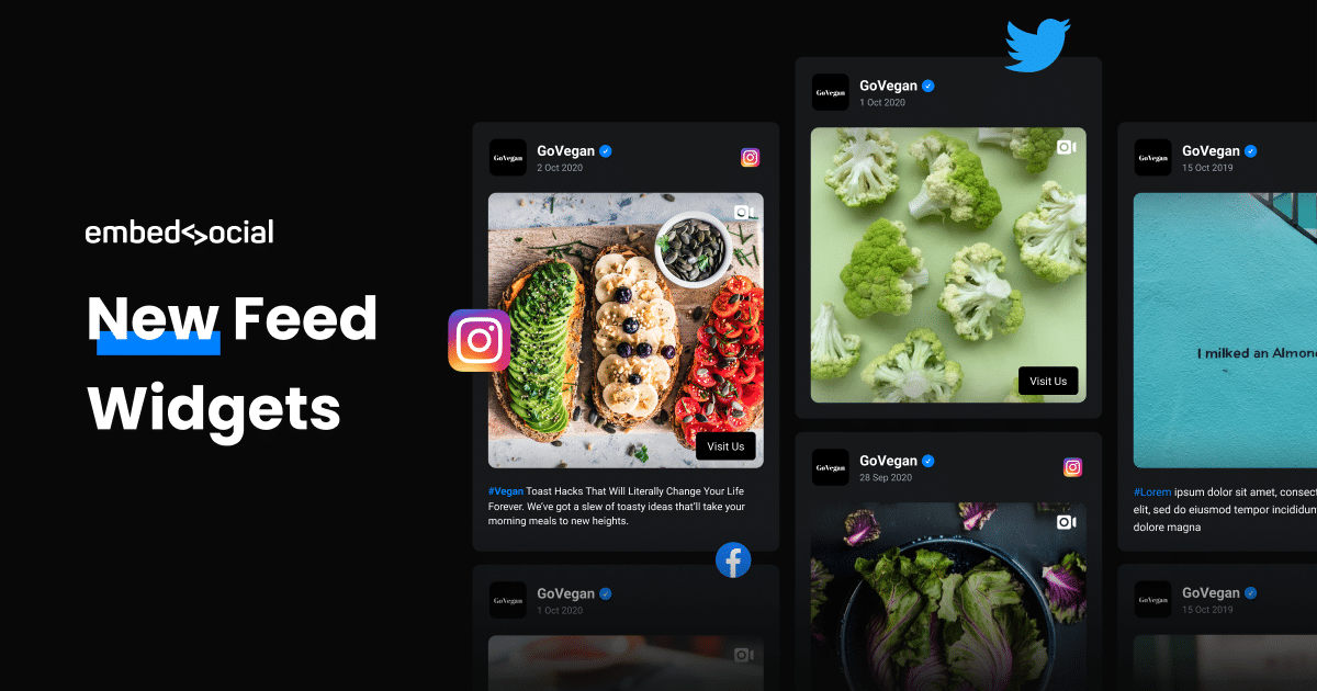 New Social Media Feeds: Templates and Demos - EmbedSocial New Social Media Feeds: Templates and Demos - EmbedSocial