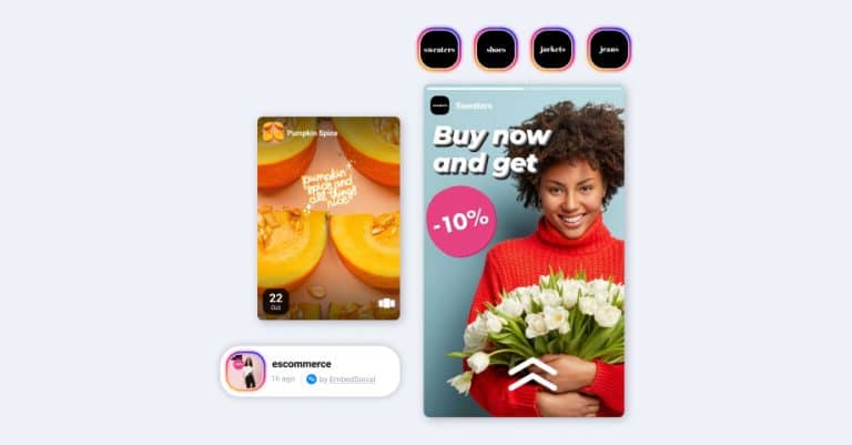 New Instagram Story Widgets for any Website: Templates and Demos ...