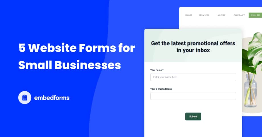 5 Free Website Forms For Any Small Business
