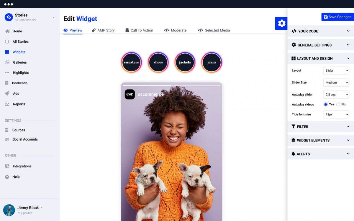 Instagram Stories Widget for WordPress - EmbedSocial