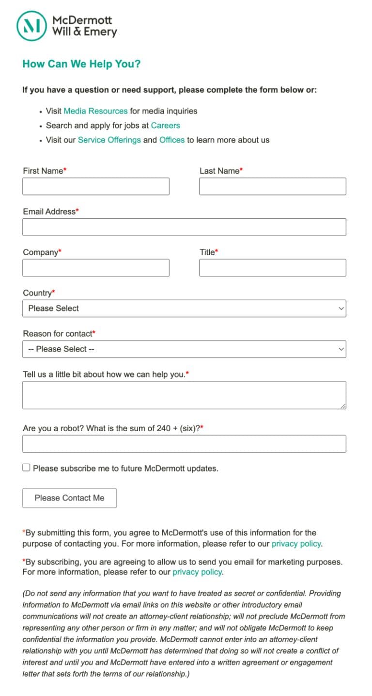 15 Free Contact Us Forms by Business Type [+ Free Template]