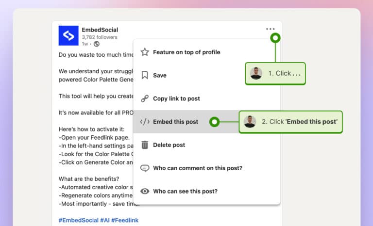 How to Embed LinkedIn Feed to Your Website in 2025? - EmbedSocial How to Embed LinkedIn Feed to Your Website in 2025? - EmbedSocial