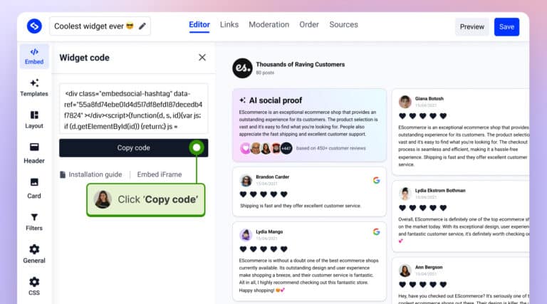 How to Embed Google Reviews on Your Website For Free & Pro - EmbedSocial