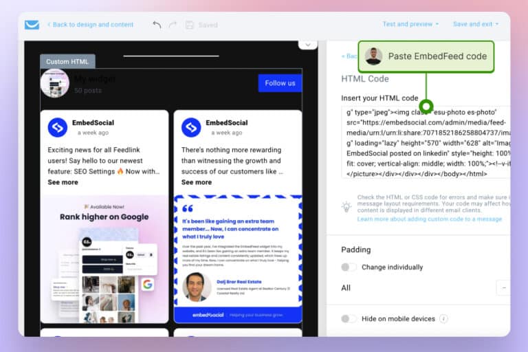 How to Embed UGC in Email? + Other Social Media Posts - EmbedSocial