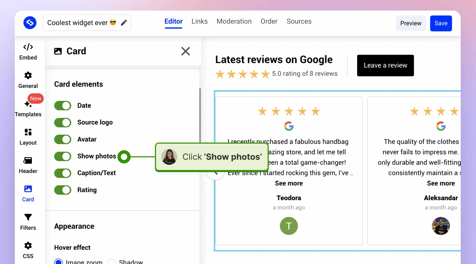 How to Embed Google Reviews with Photos on Your Website? - EmbedSocial