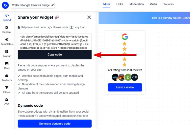 How to Embed a Google Reviews Badge: A Step-by-Step Guide | EmbedSocial