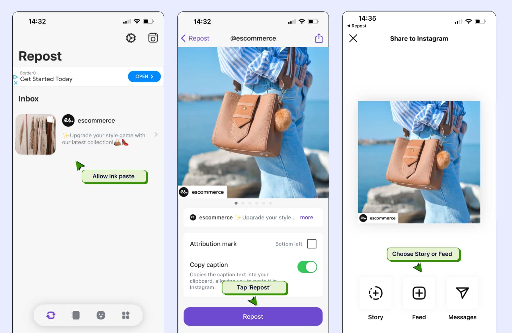 How to Repost on Instagram (Posts, Stories, Reels) and to Your Website as UGC?