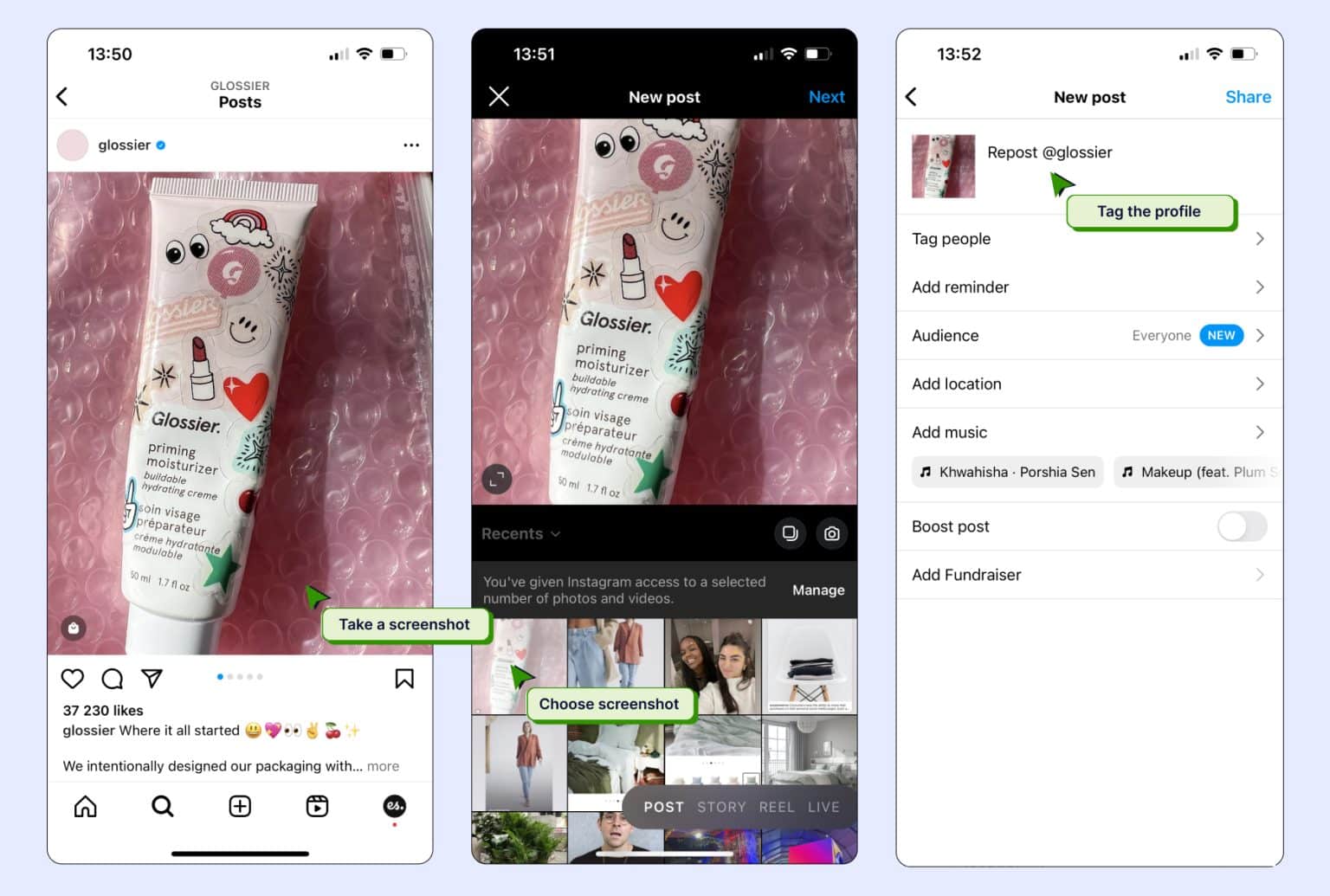 How to Repost on Instagram (Posts, Stories, Reels) and to Your Website ...