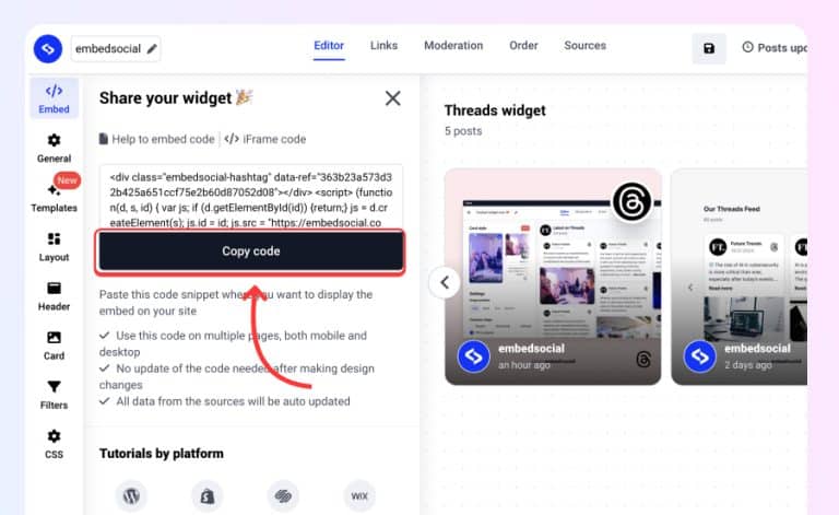 How to Embed Threads Feed Posts On Any Website for Free? - EmbedSocial