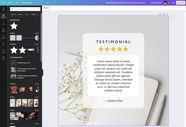 How to Create Testimonial Images for Social Media Automatically ...