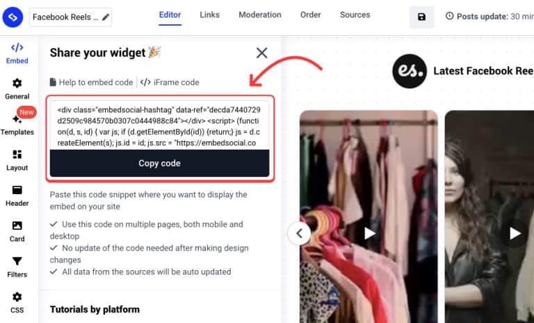 Step-by-Step Guide to Embed Facebook Reels on Website - EmbedSocial