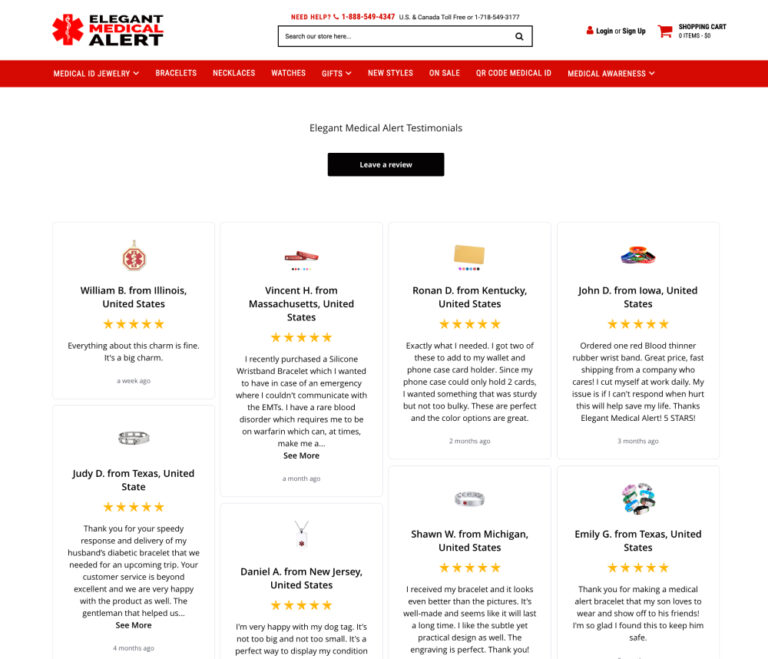 How Elegant Medical Alert used EmbedSocial to build trust with customer ...