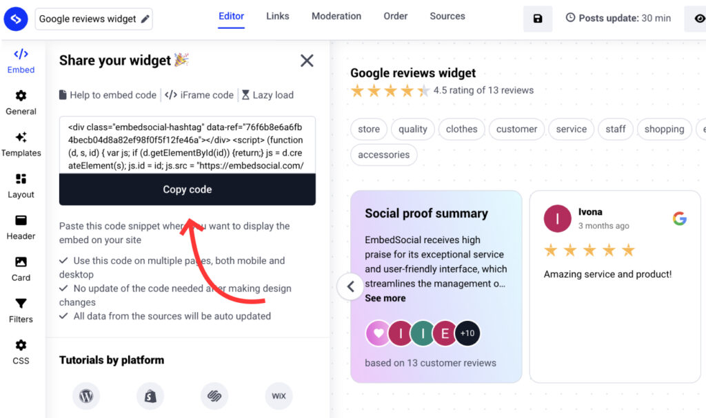 How to Add Google Reviews to Website: The Best Widget for 2025 - EmbedSocial
